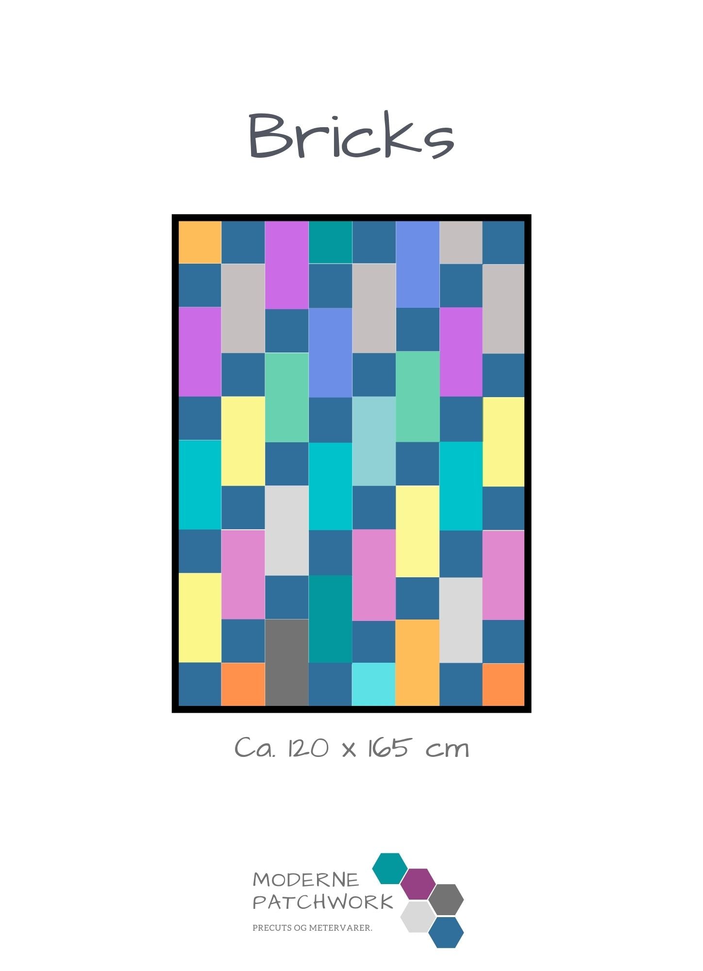 Bricks mønster og kit. – Moderne Patchwork